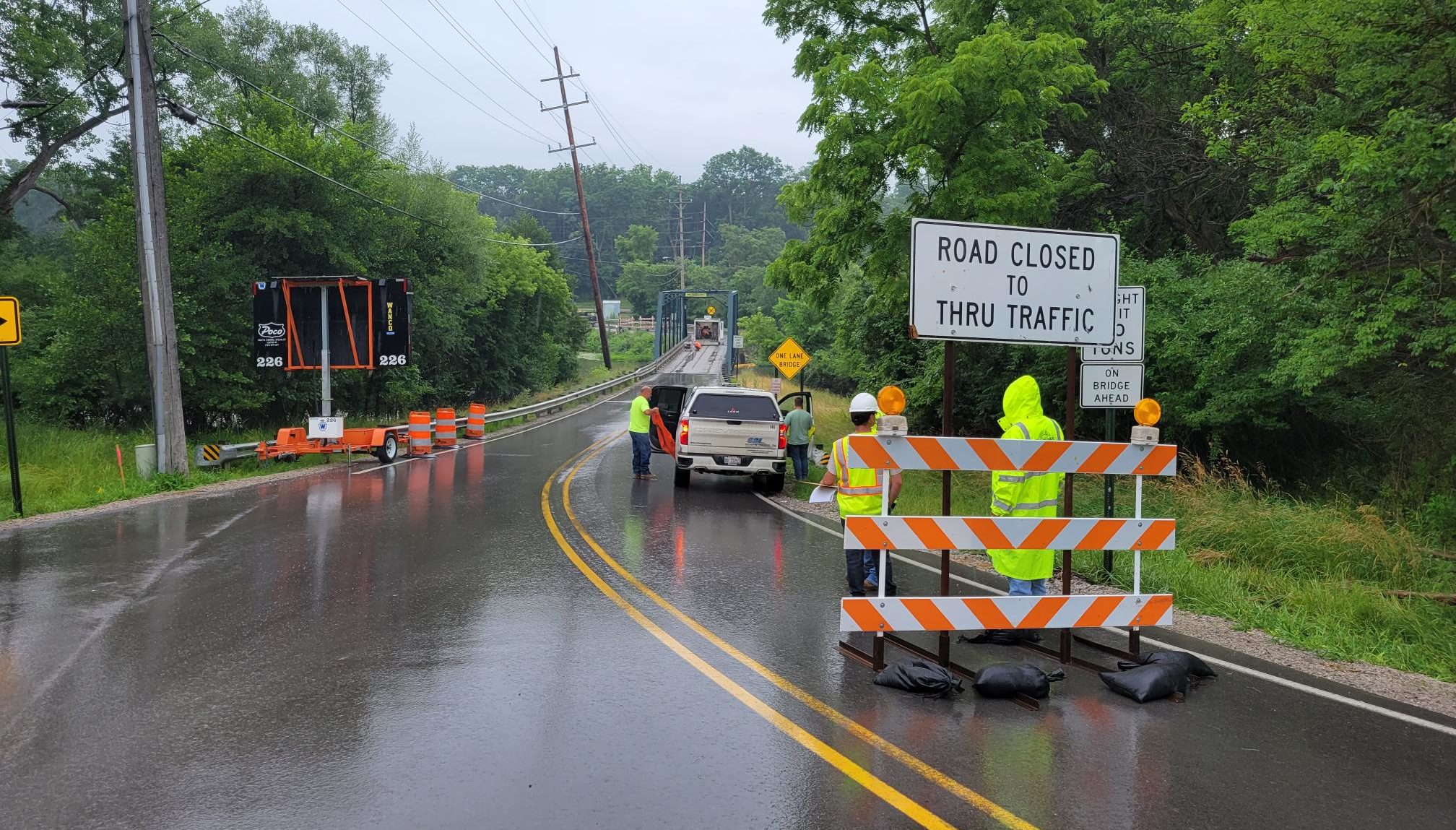 Maple (Foster) Rd Bridge: Officially Closed - Washtenaw County Road ...