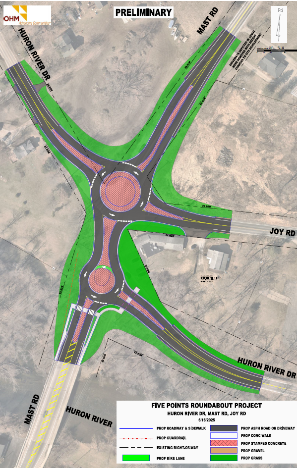Project Announcement: Dexter “Five Points” Roundabout (Huron River Dr ...
